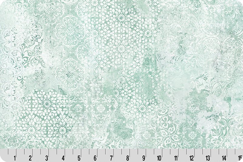 Shannon Fabrics Quilting Cuddle Barely Basics Stone Wash Ice 1.5mm 44"