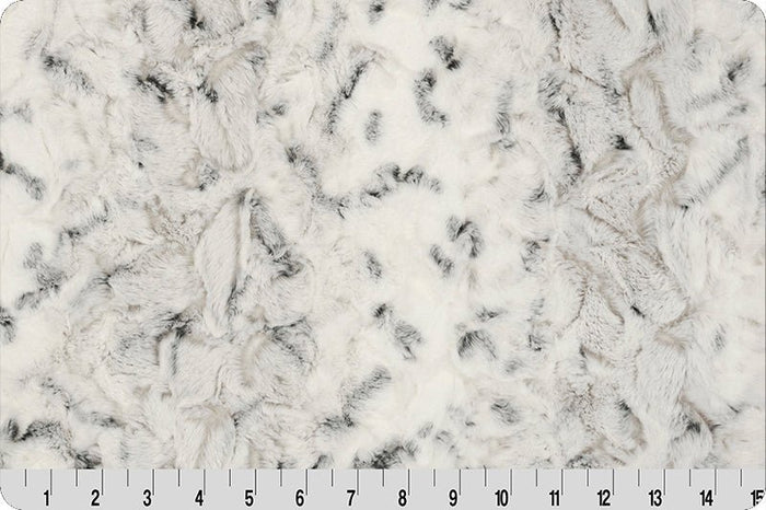 Shannon Fabrics 2 Yard Luxe Cuddle Cut Snowy Owl Alloy Minky Fabric (6